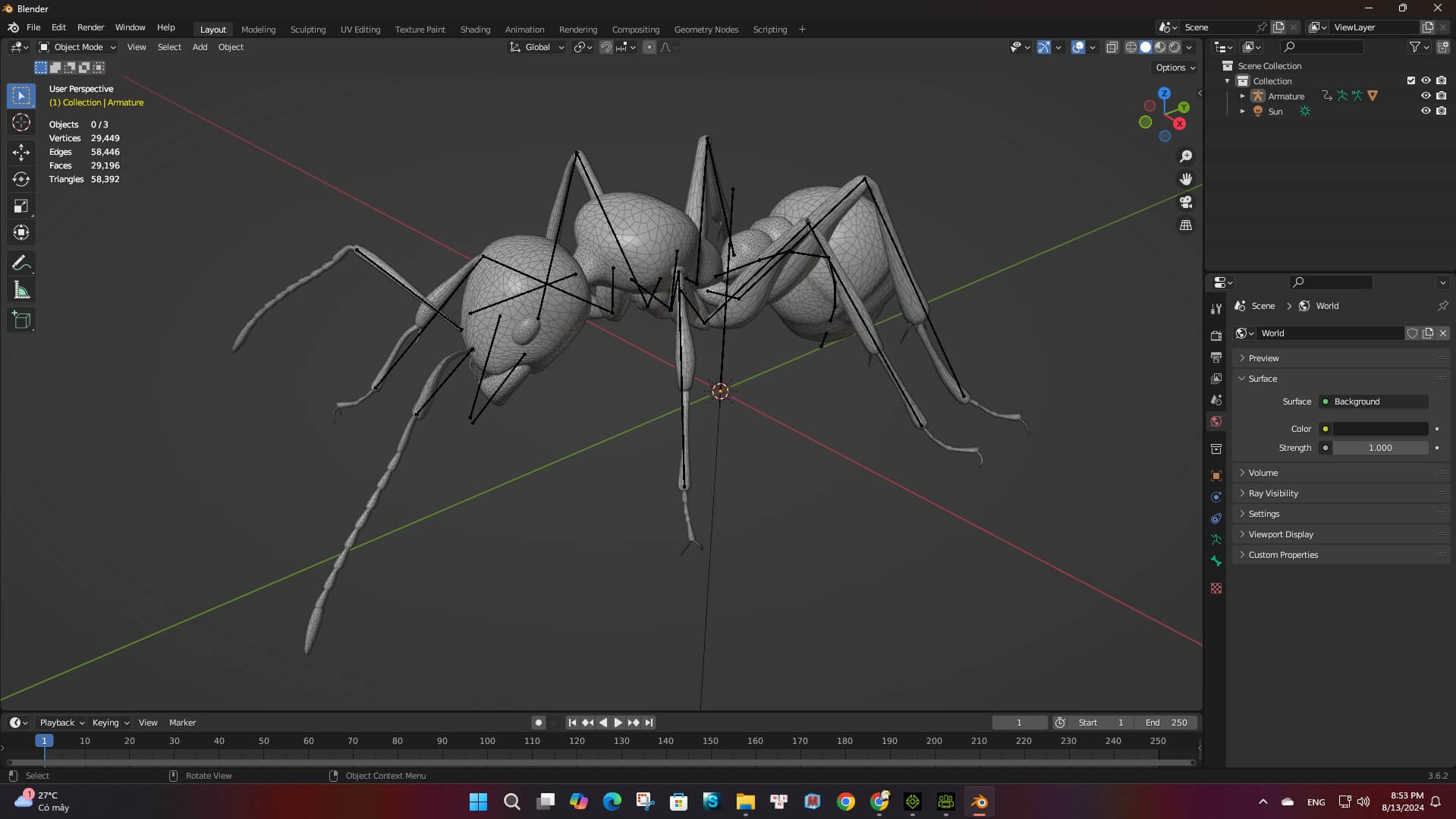 Ant-A3-Animated 3D Model by Animated3d
