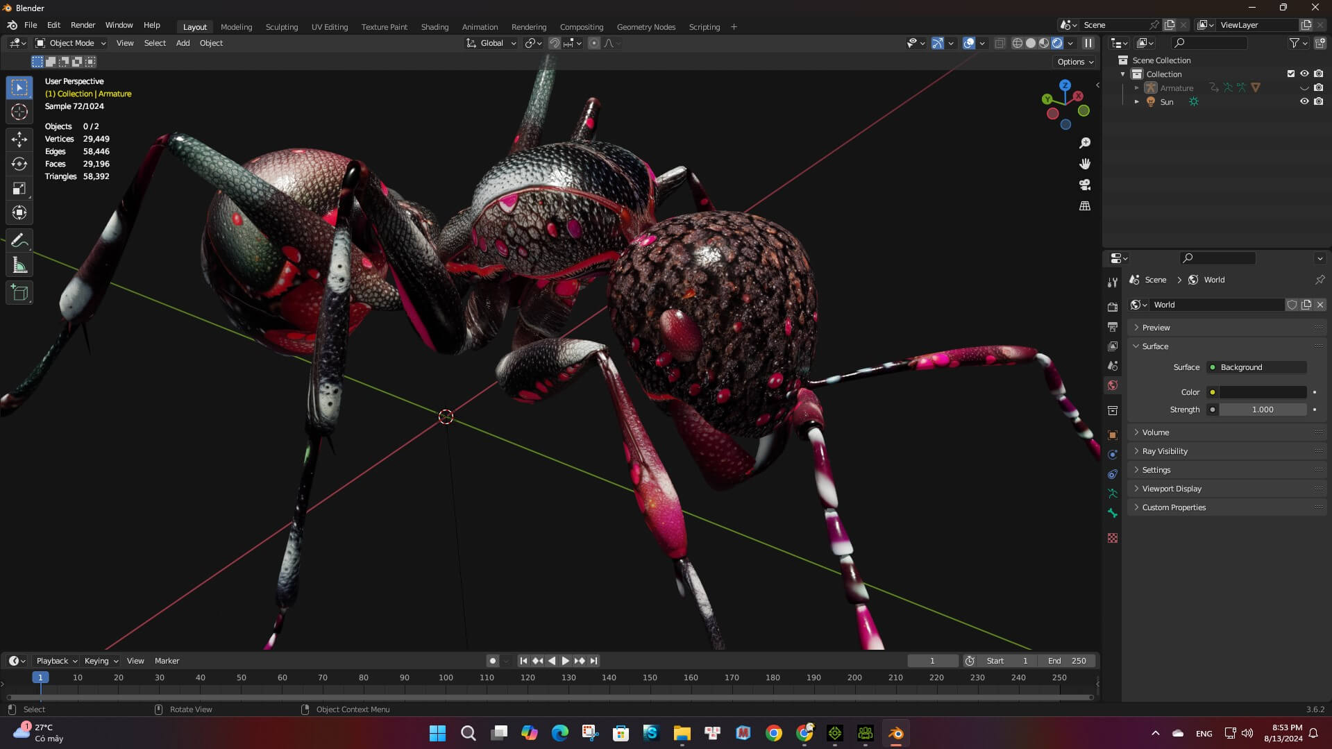 Ant-A3-Animated 3D Model by Animated3d