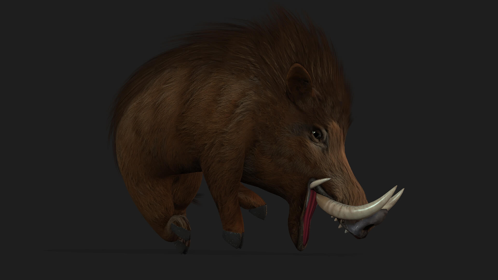 Boar-A1-Animated 3D Model by Animated3d