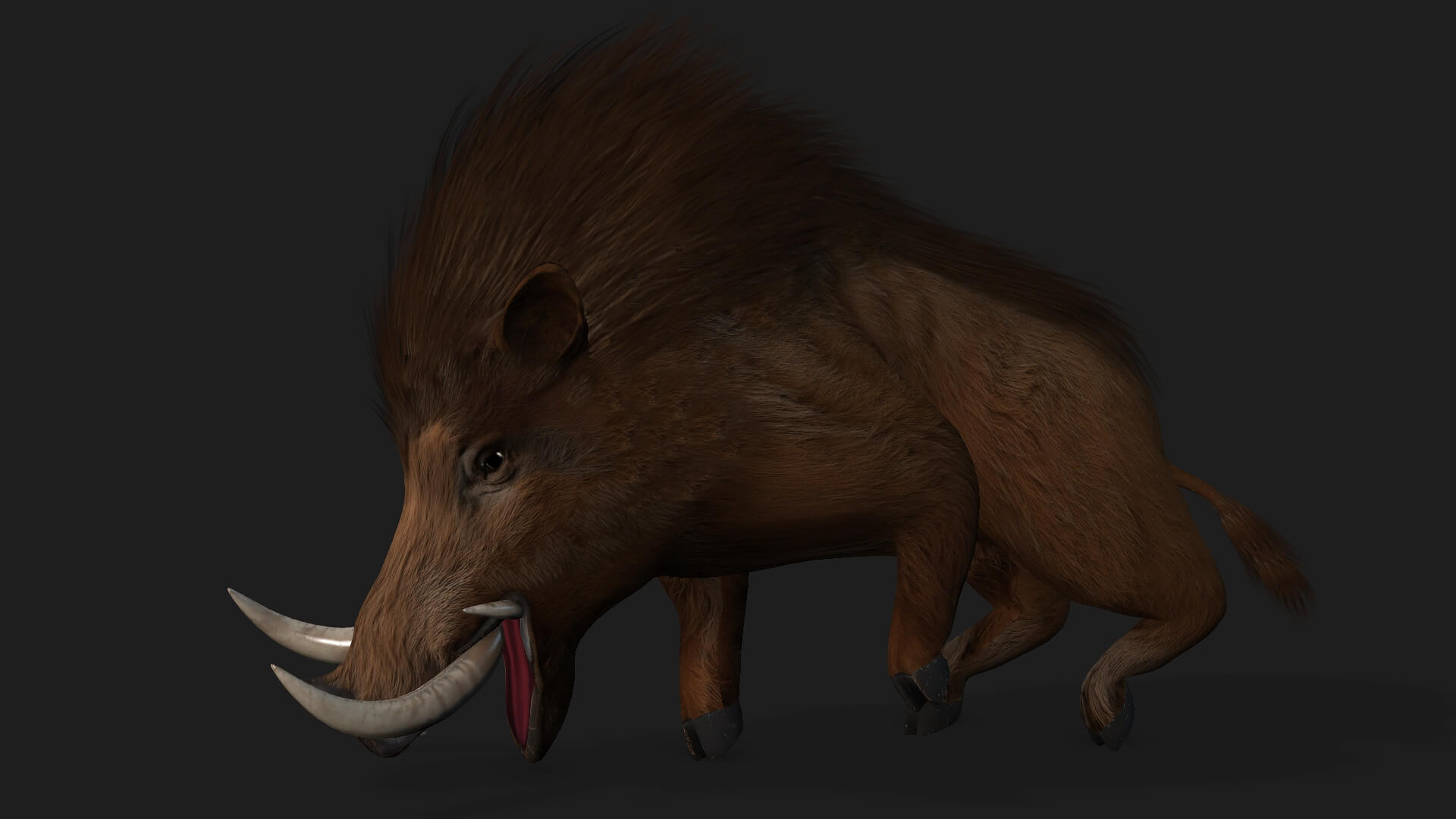 Boar-A1-Animated 3D Model by Animated3d