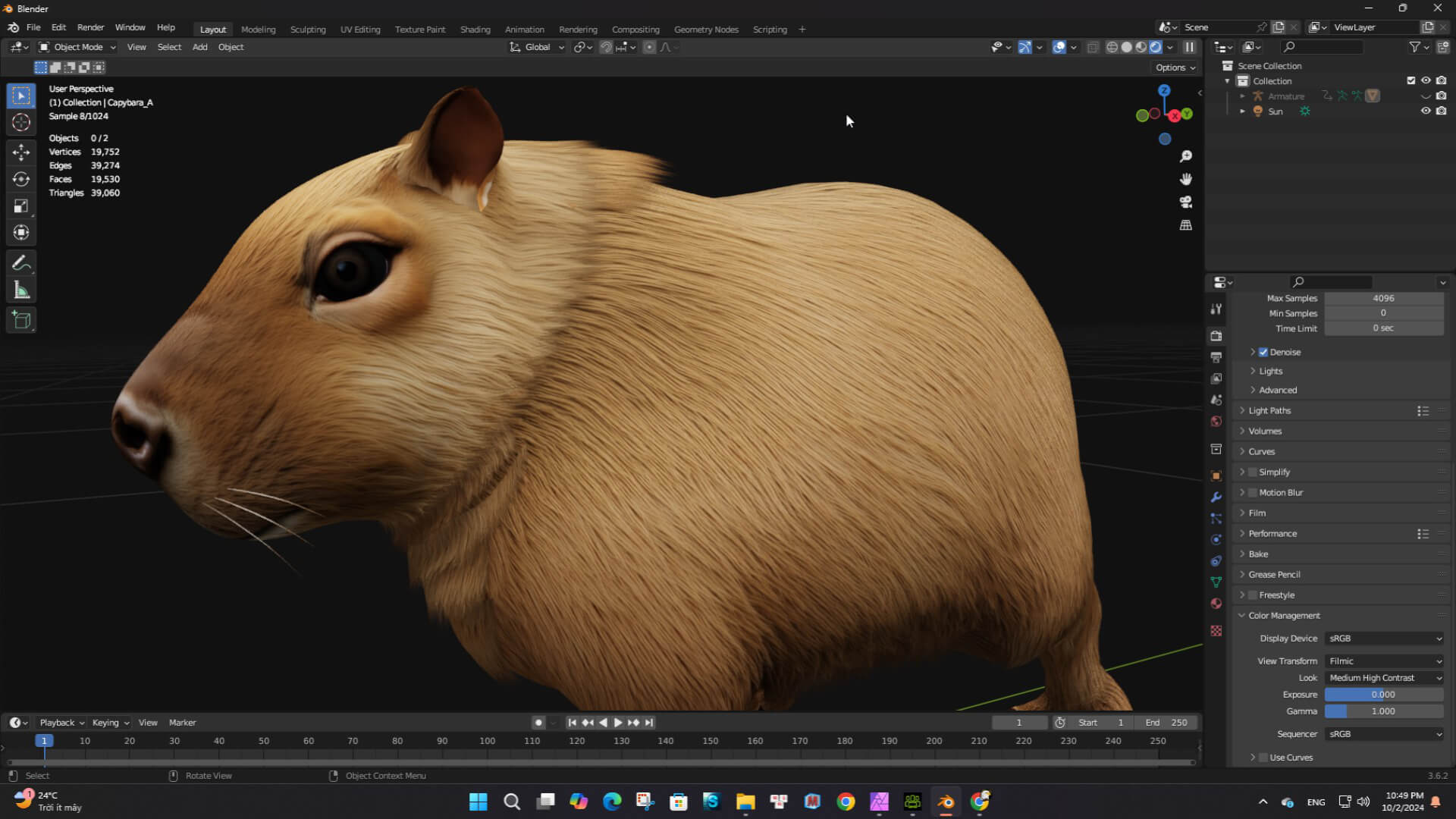 Capybara-A1-Animated 3D Animation by Animated3d