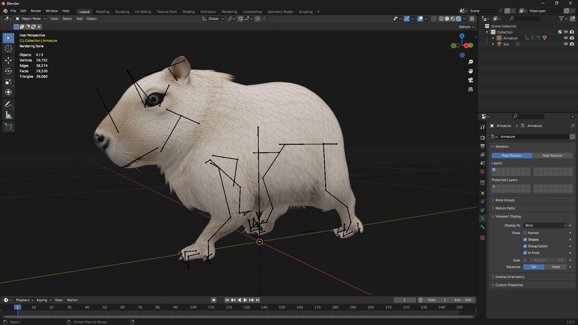 Capybara-A2-Animated 3D Animation by Animated3d