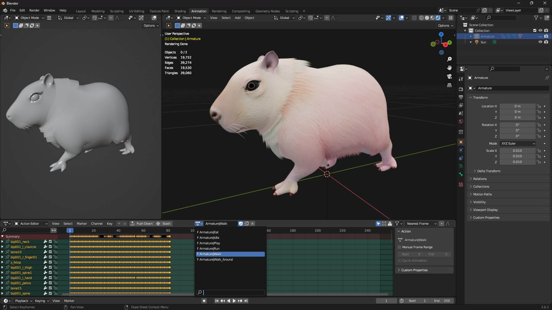 Capybara-A3-Animated 3D Animation by Animated3d