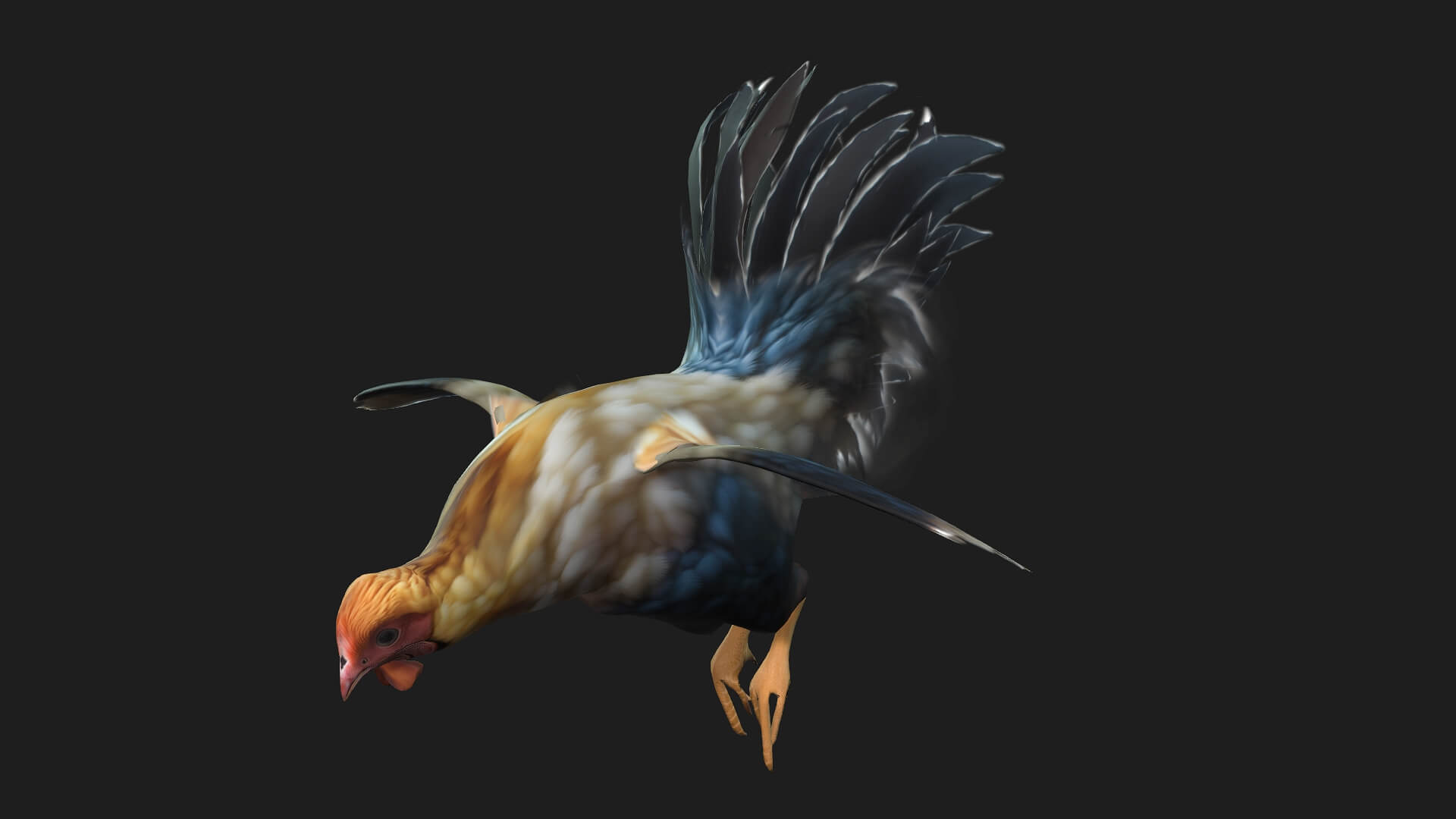 Chicken A1 Animated - 3D Model by Animated3d