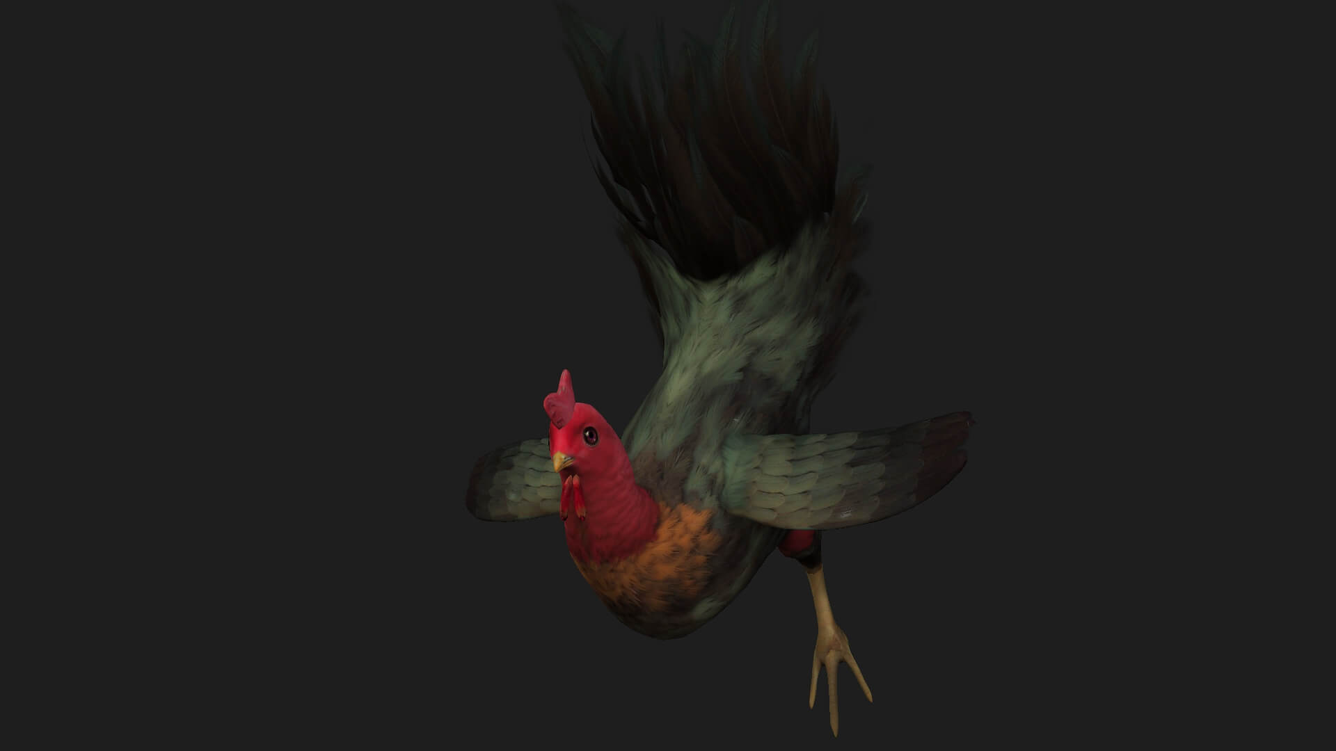 Chicken A5 Animated - 3D Model by Animated3d