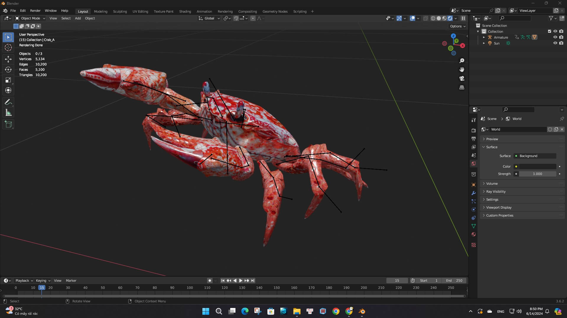 Crab-C1-Animated 3D Model by Animated3d