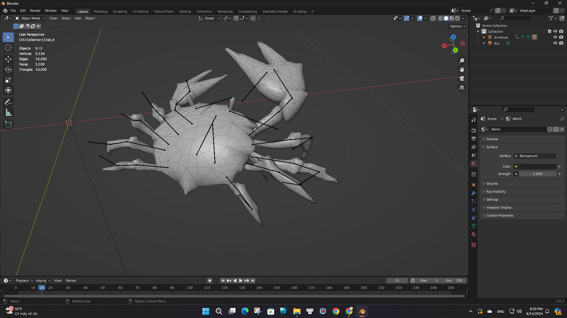 Crab-C1-Animated 3D Model by Animated3d