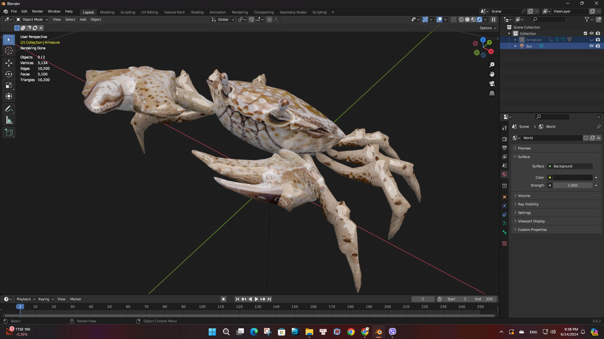 Crab-C2-Animated 3D Model by Animated3d