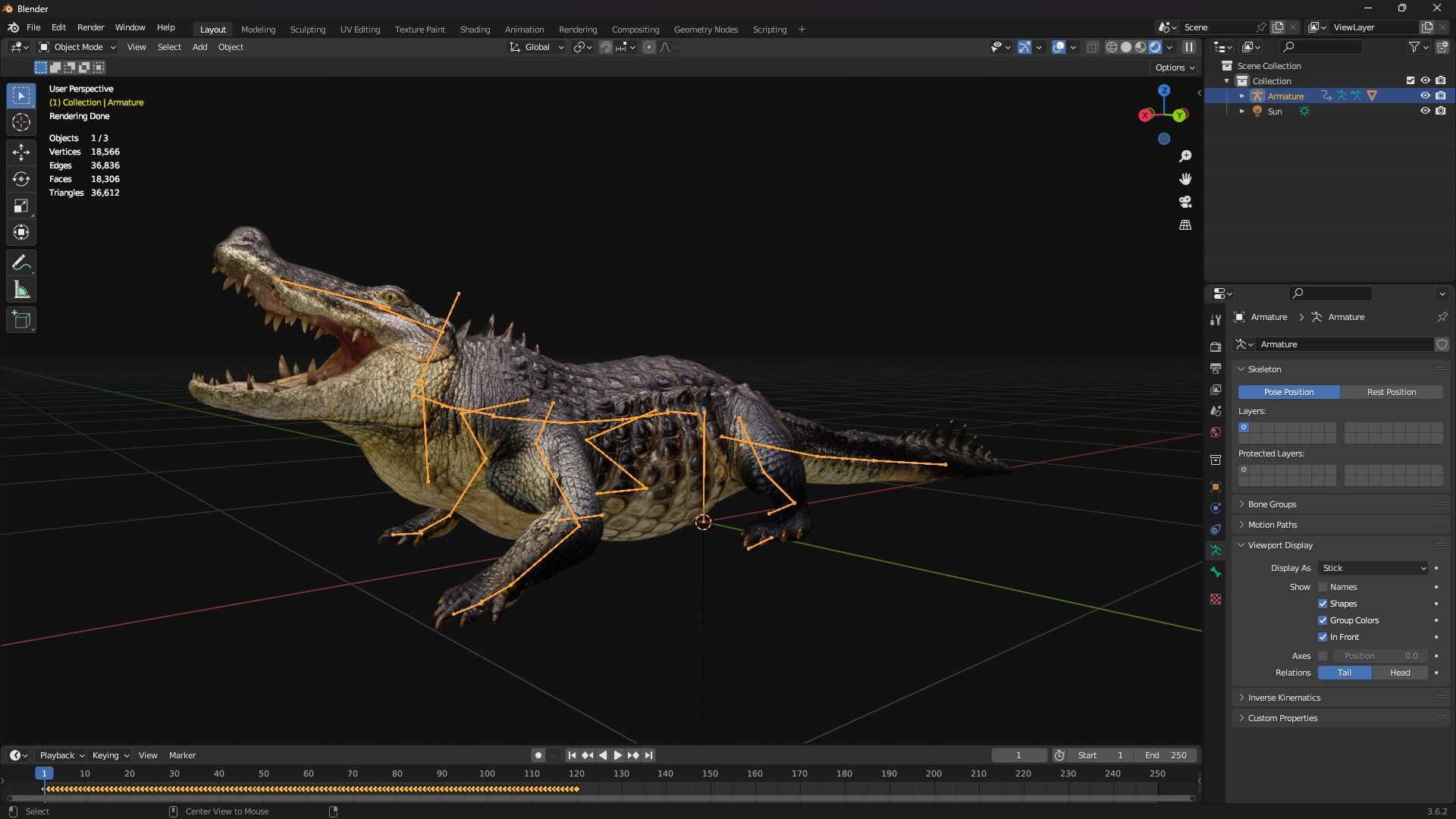 Crocodile-Animated 3D Animation by Animated3d