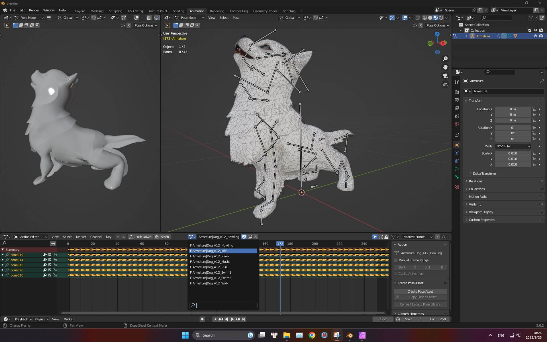 Dog A1 Animated - 3D Model by Animated3d