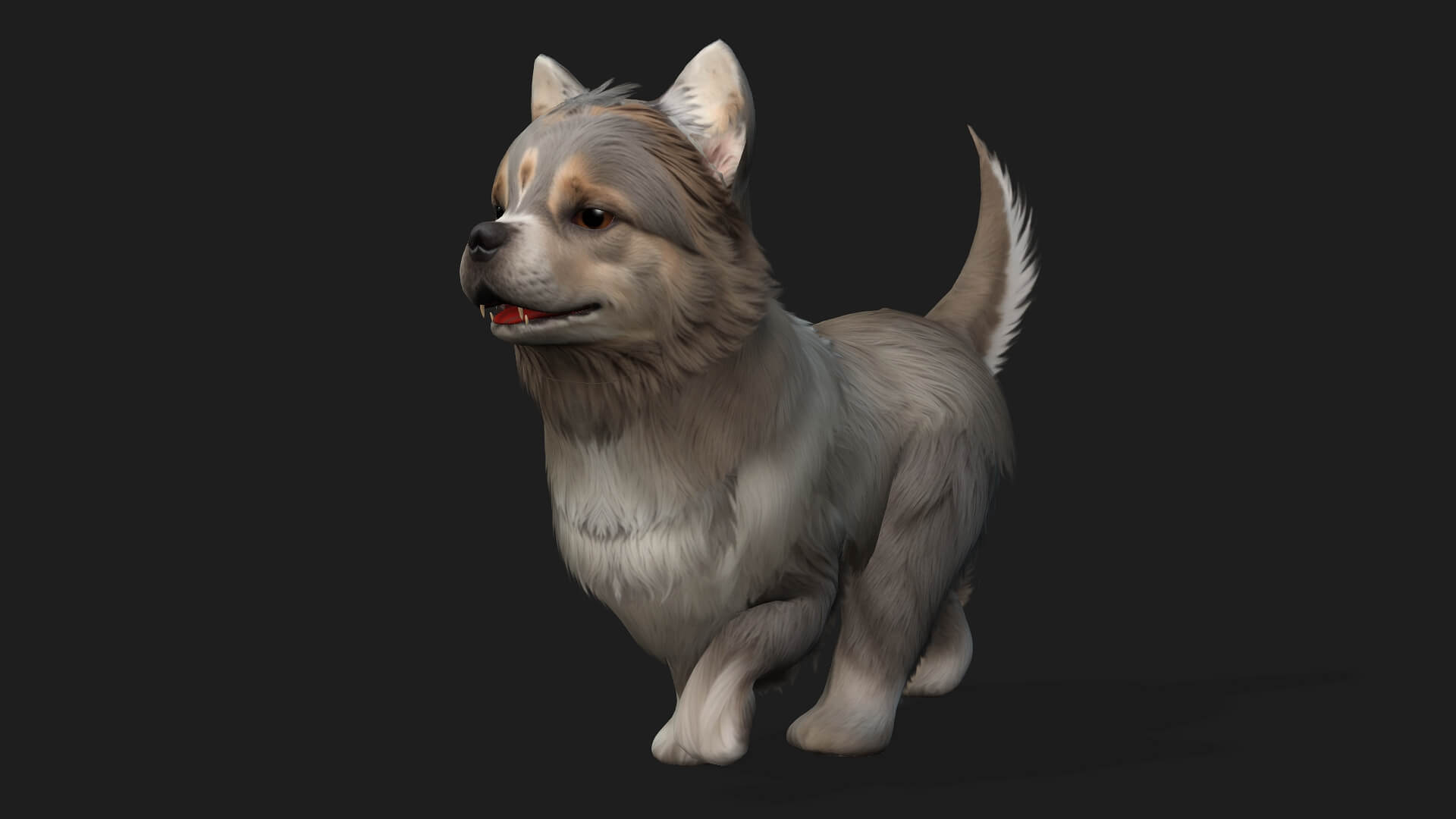 Dog A2 Animated - 3D Model by Animated3d