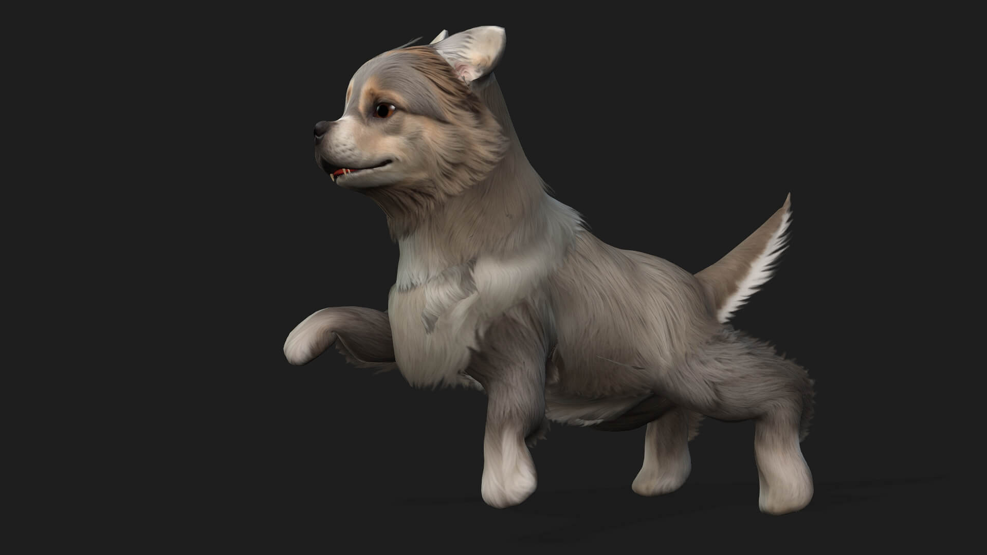 Dog A2 Animated - 3D Model by Animated3d