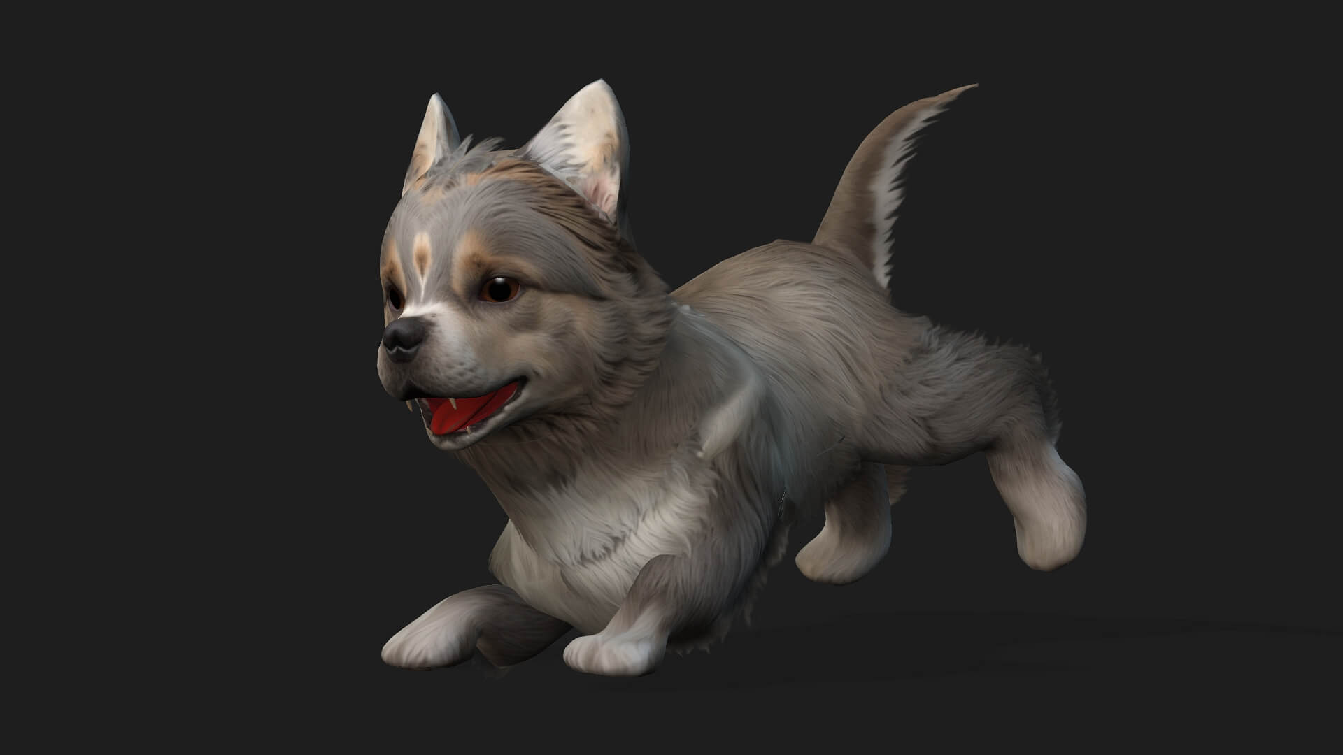 Dog A2 Animated - 3D Model by Animated3d