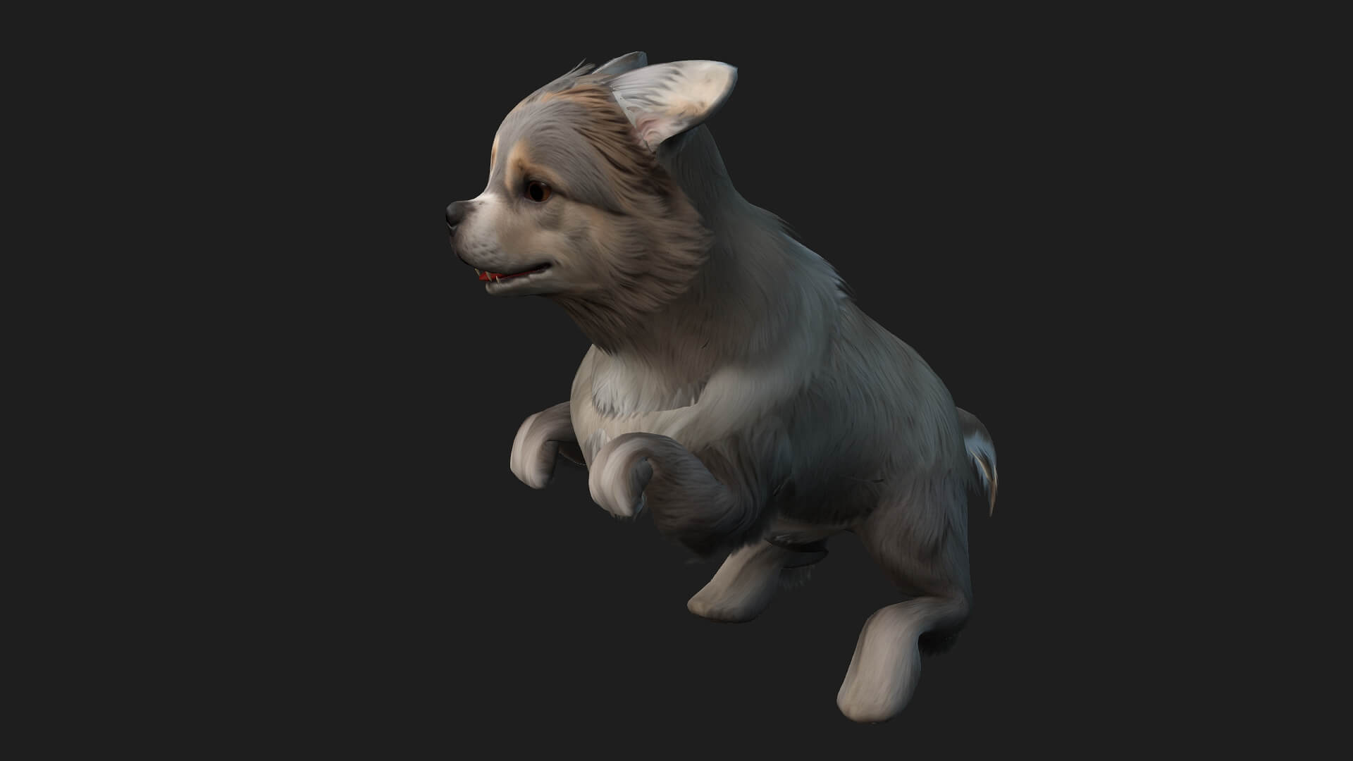Dog A2 Animated - 3D Model by Animated3d
