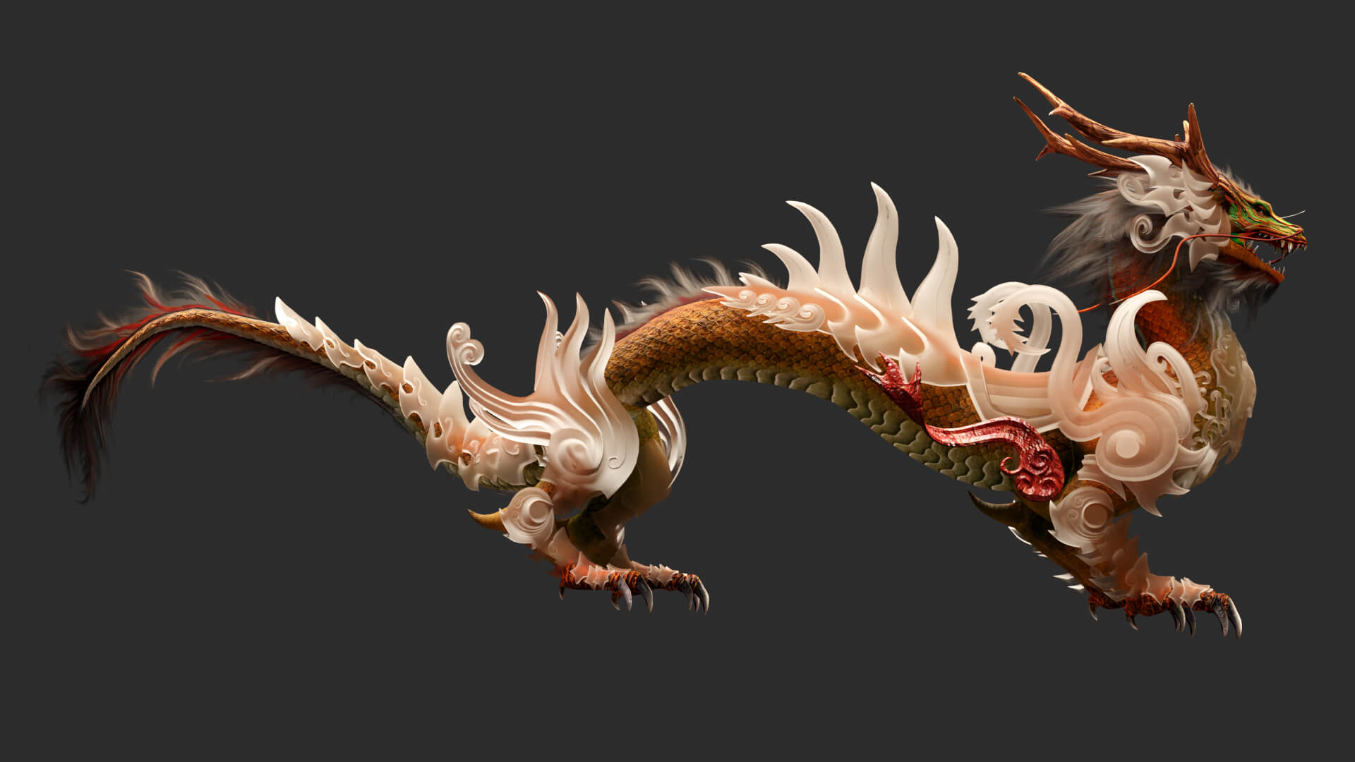Dragon-A1-Animated 3D Model by Animated3d