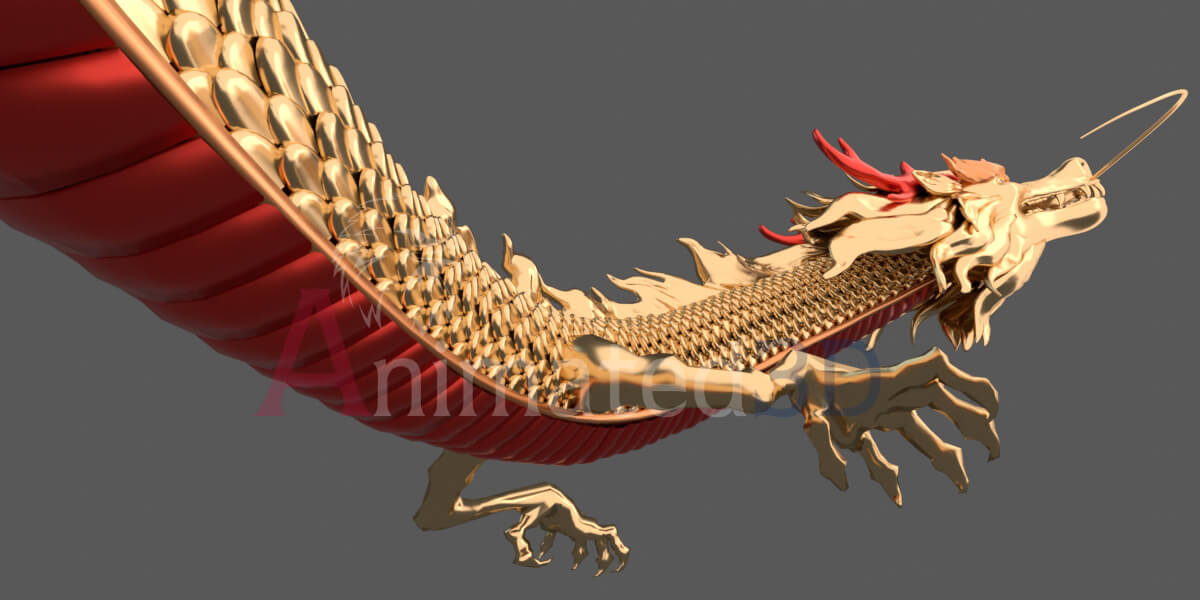Dragon VER3 Animated - 3D Model by Animated3d