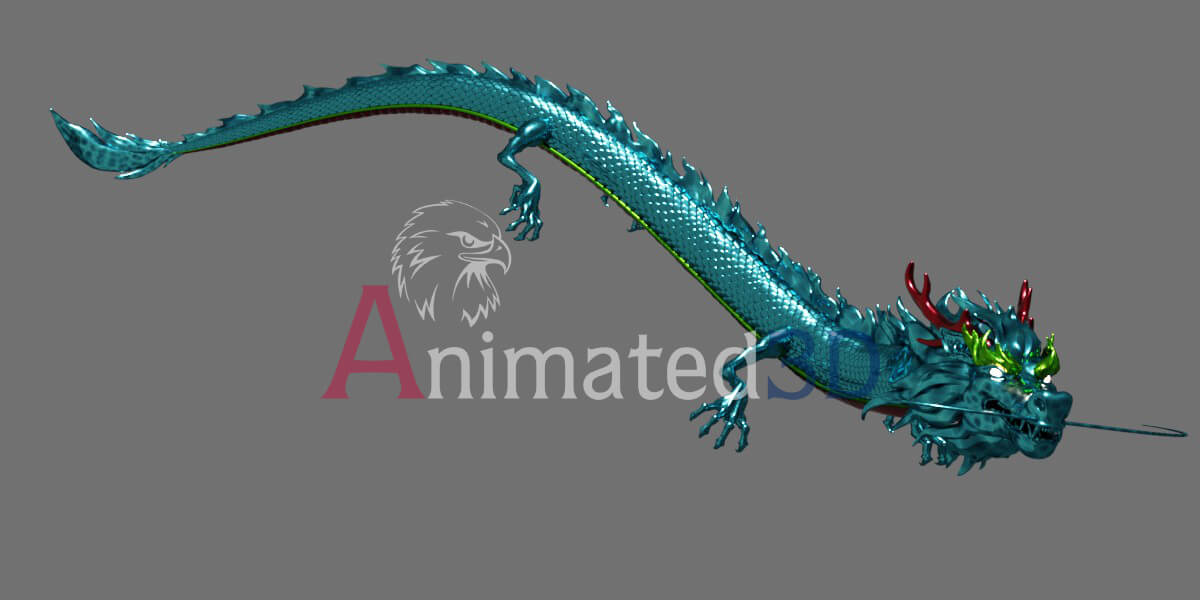 Dragon VER4 Animated - 3D Model by Animated3d