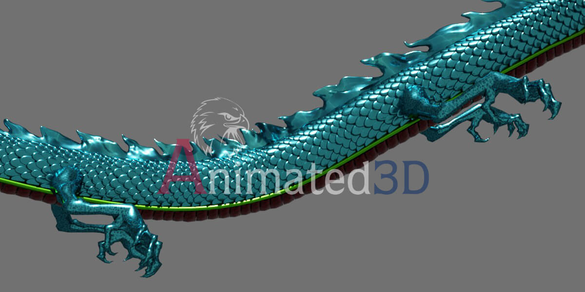 Dragon VER4 Animated - 3D Model by Animated3d