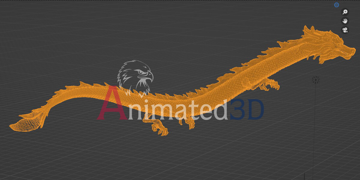 Dragon VER4 Animated - 3D Model by Animated3d