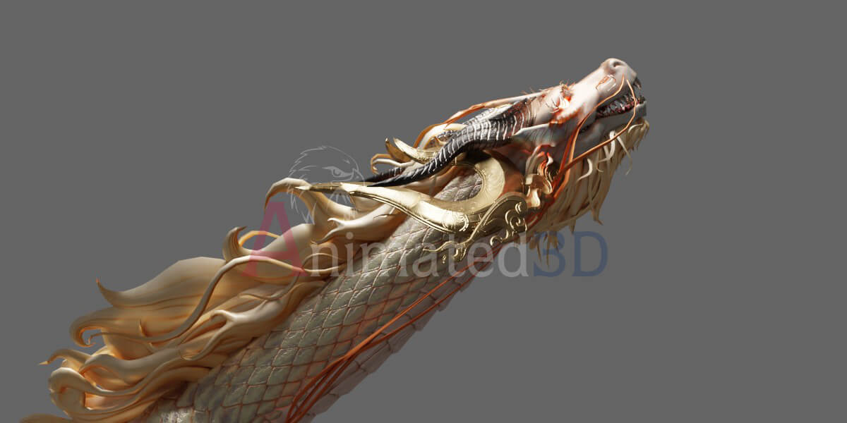 Dragon VER5 Animated - 3D Model by Animated3d