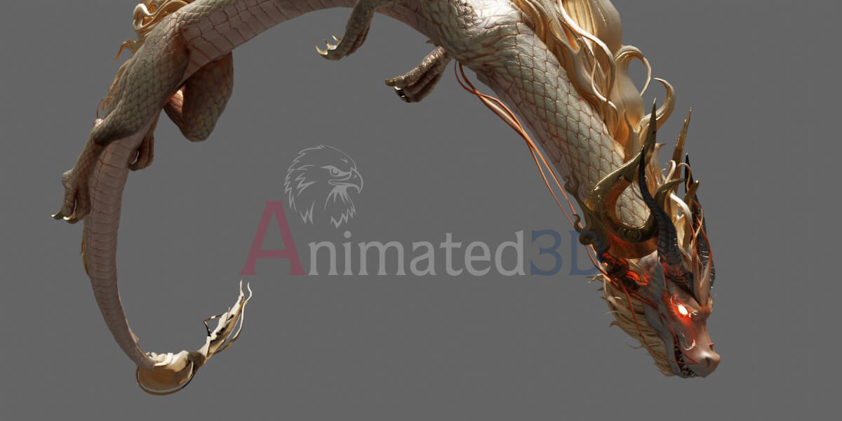 Dragon VER5 Animated - 3D Model by Animated3d