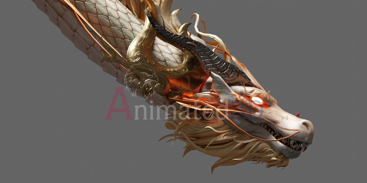 Dragon VER5 Animated - 3D Model by Animated3d