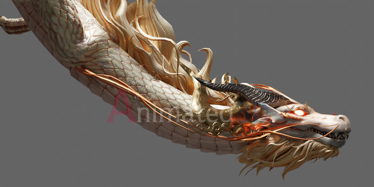 Dragon VER5 Animated - 3D Model by Animated3d