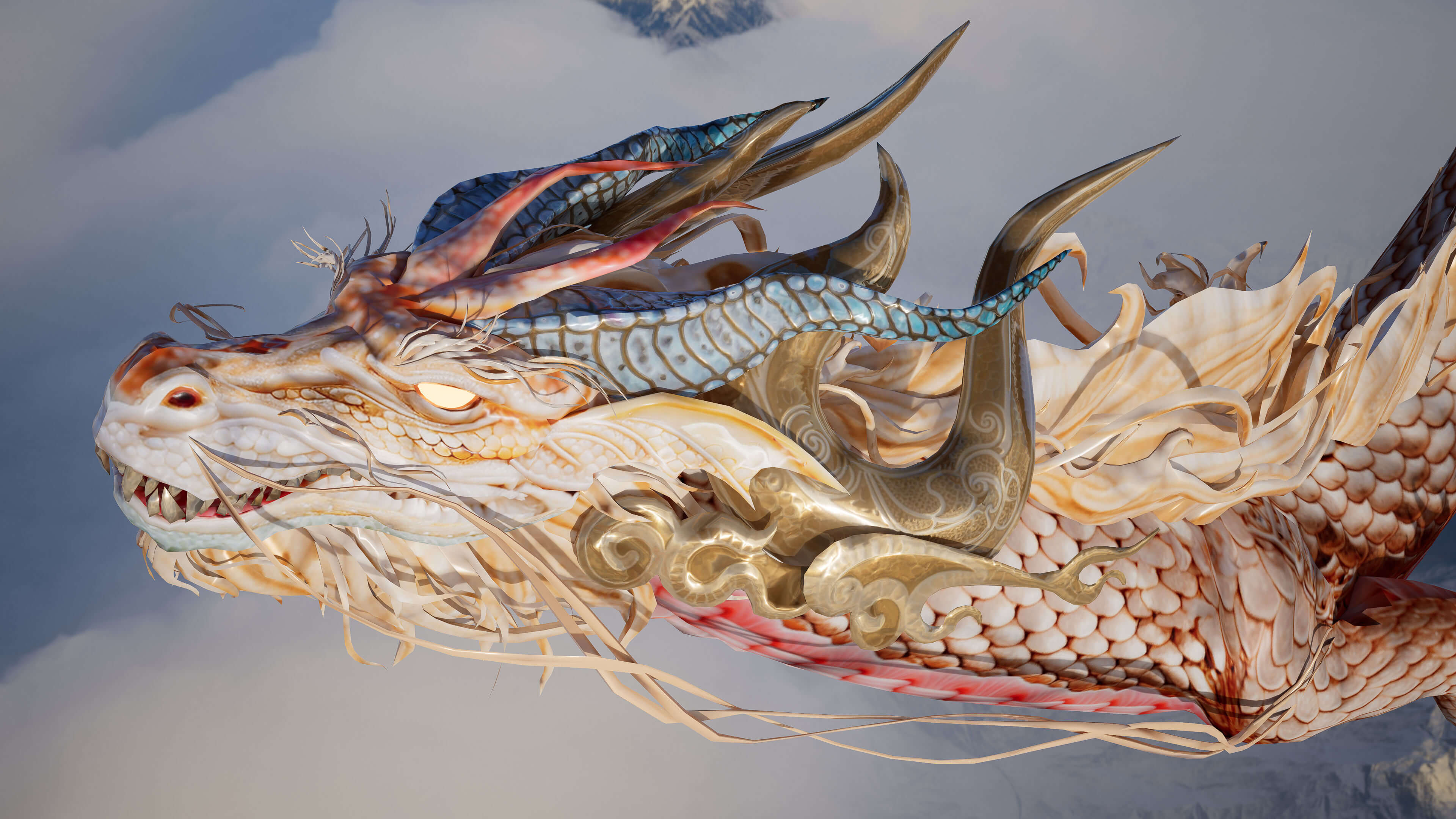 Dragon VER5 FLY02 - 3D Model by Animated3d