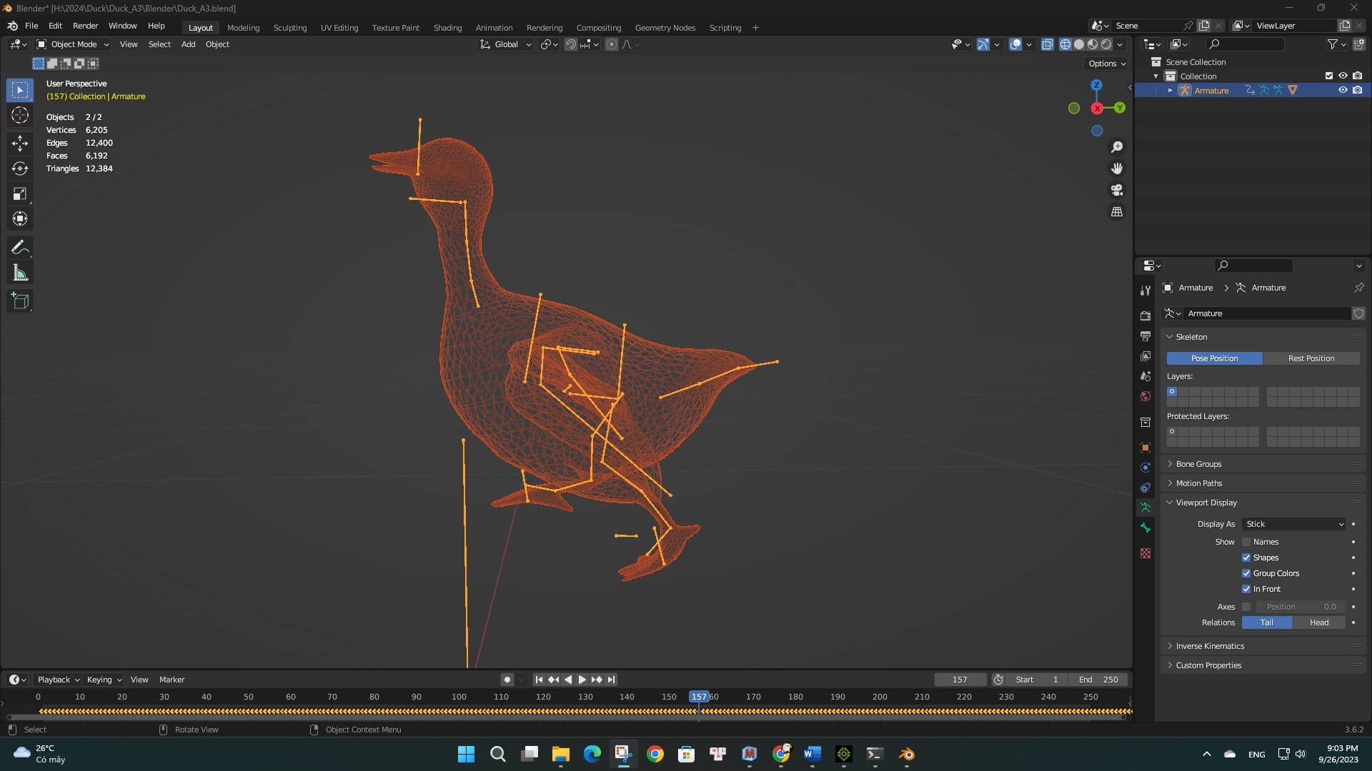 Duck A3 Animated - 3D Model by Animated3d