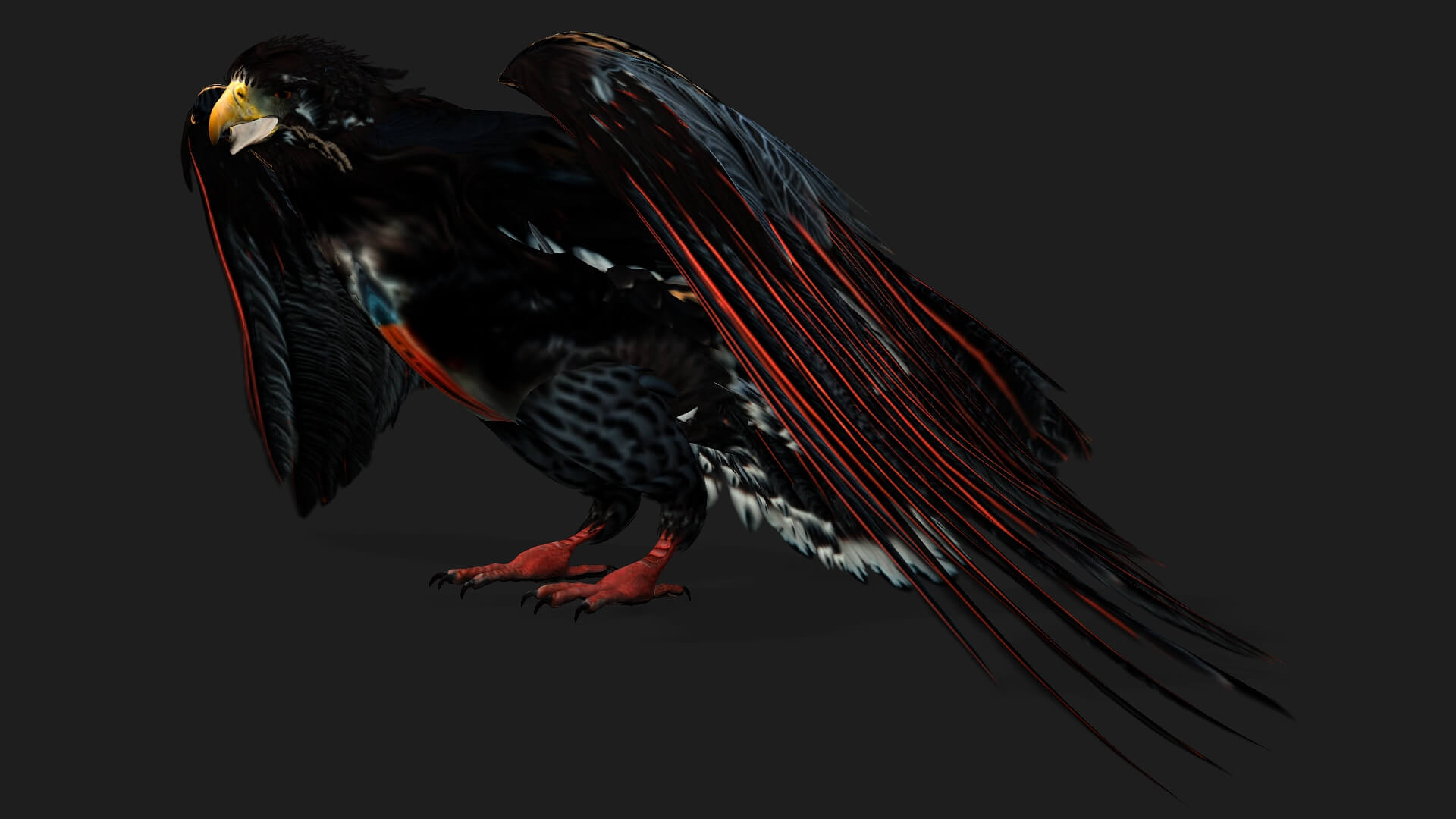 Eagle A1 Animated - 3D Model by Animated3d