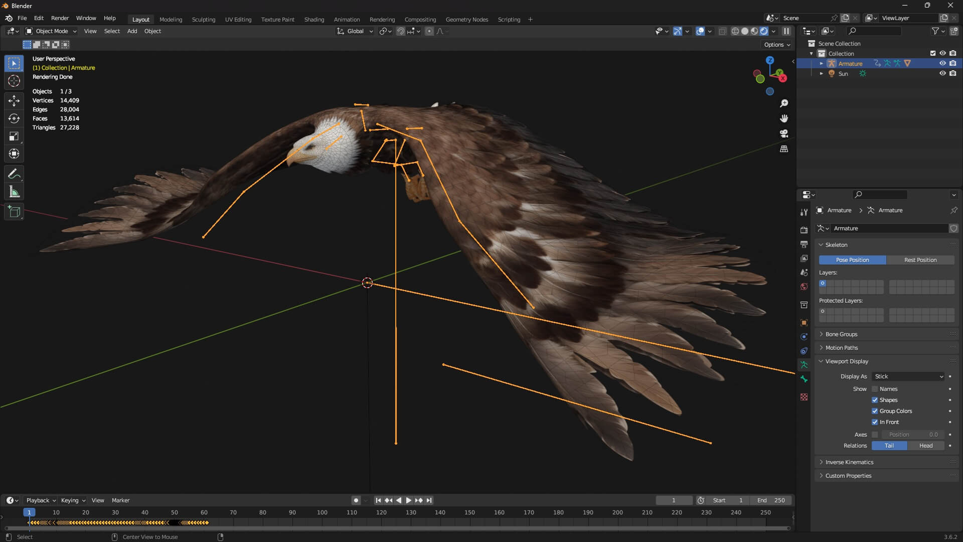 Eagle-B2-Animated 3D Animation by Animated3d