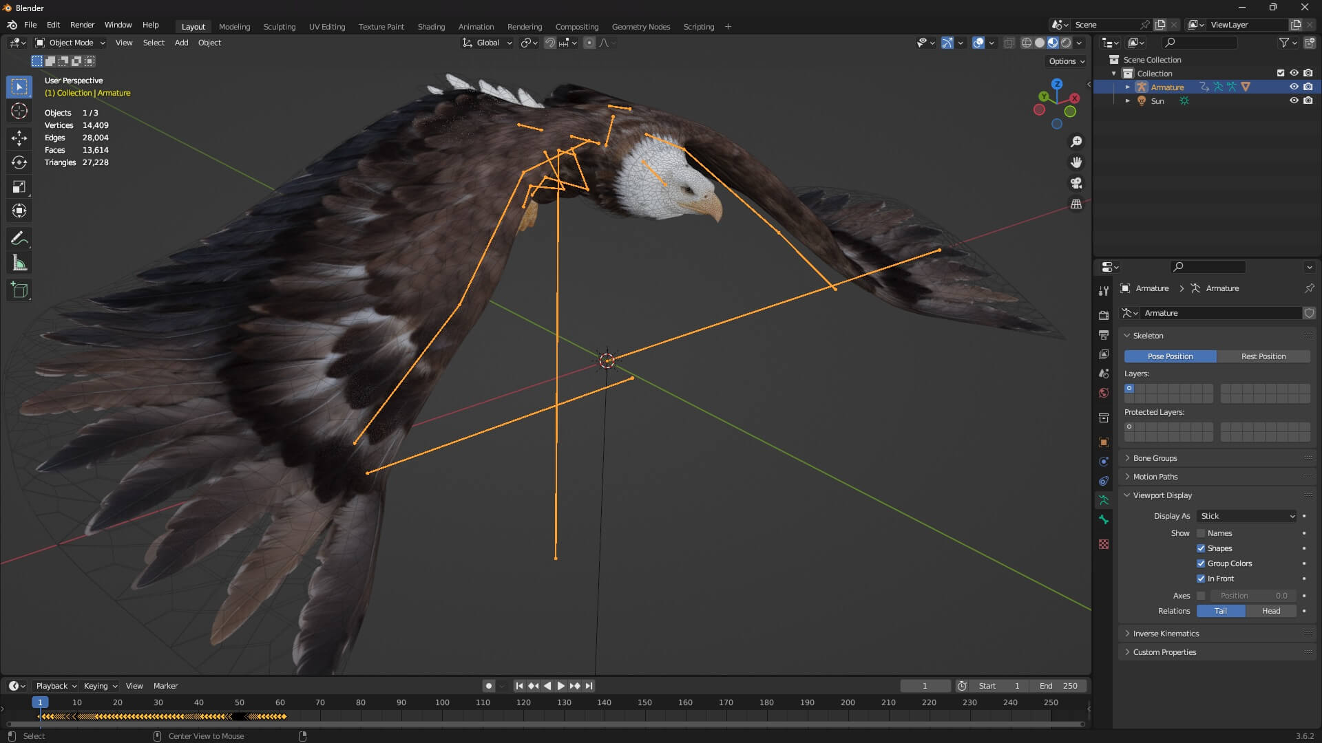 Eagle-B2-Animated 3D Animation by Animated3d