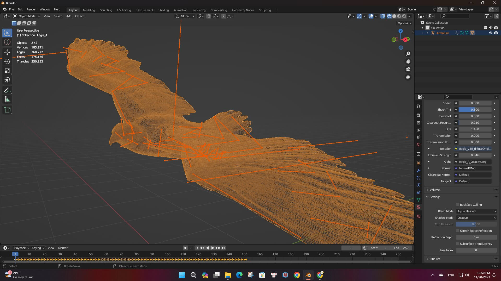 Eagle V3E Animated - 3D Model by Animated3d