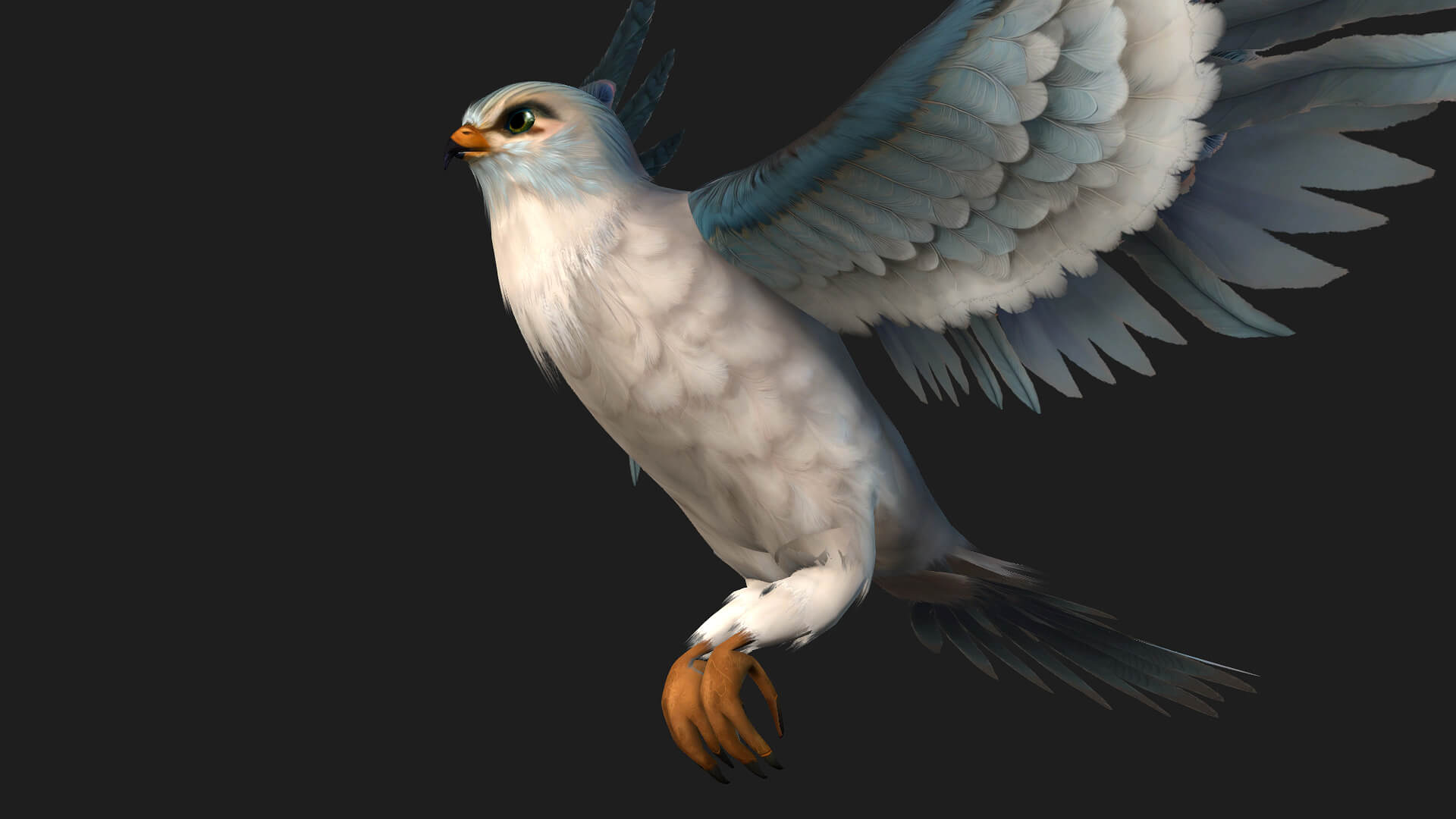 Falcon-A2-Animated 3D Model by Animated3d