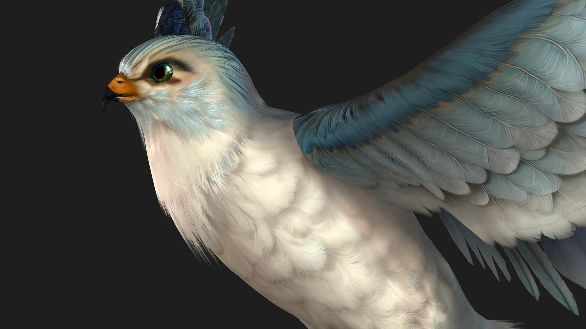 Falcon-A2-Animated 3D Model by Animated3d