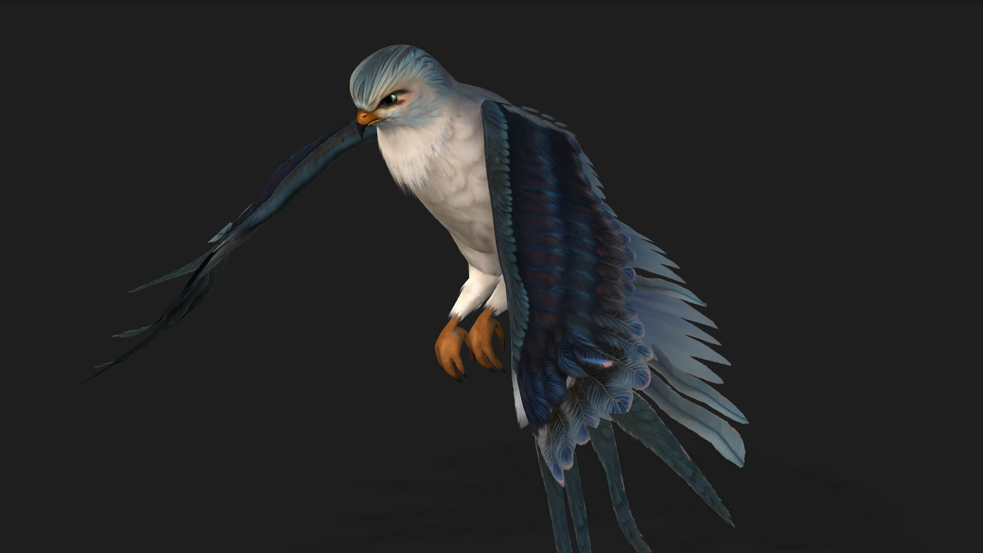 Falcon-A2-Animated 3D Model by Animated3d