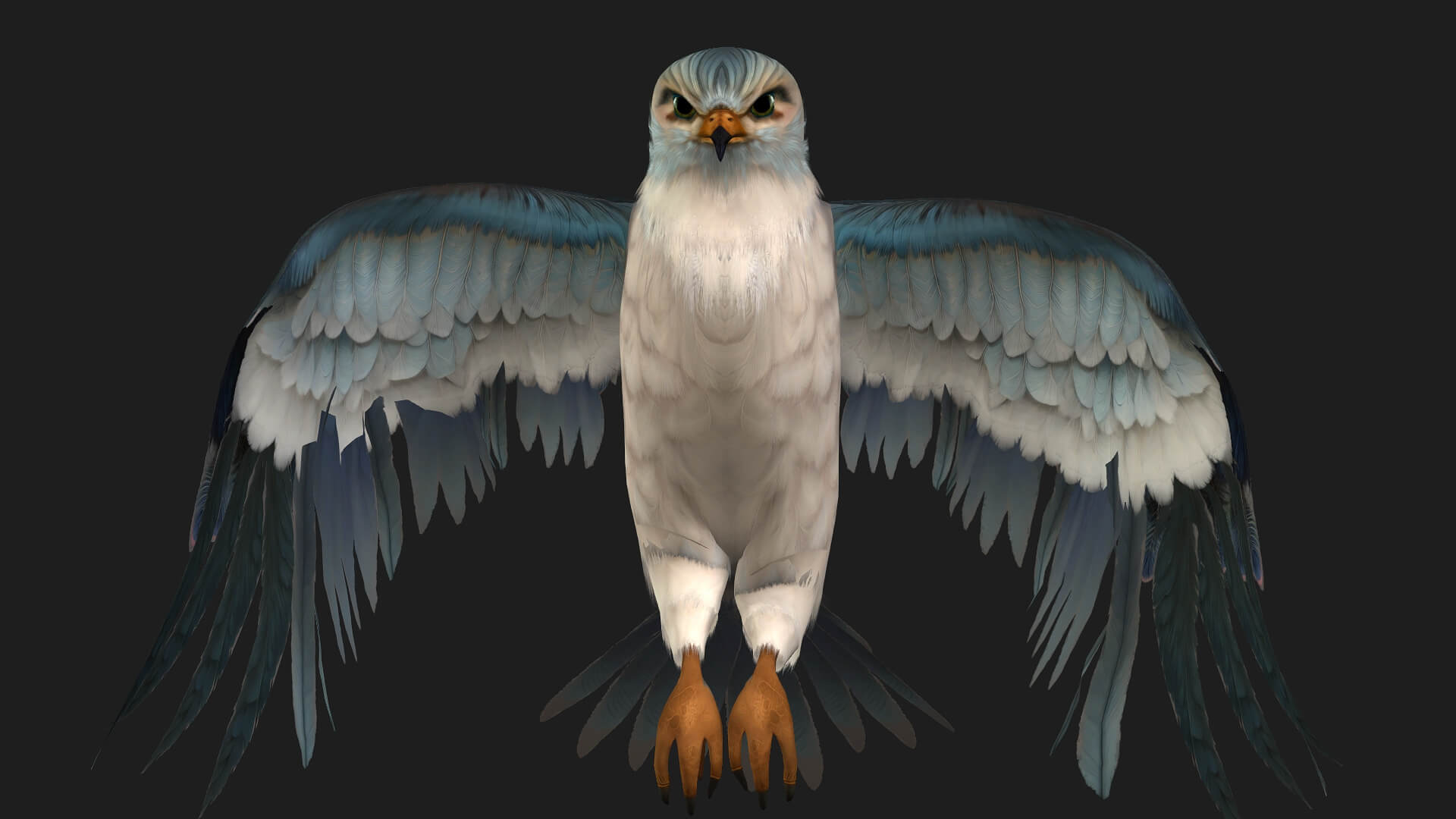 Falcon-A2-Animated 3D Model by Animated3d