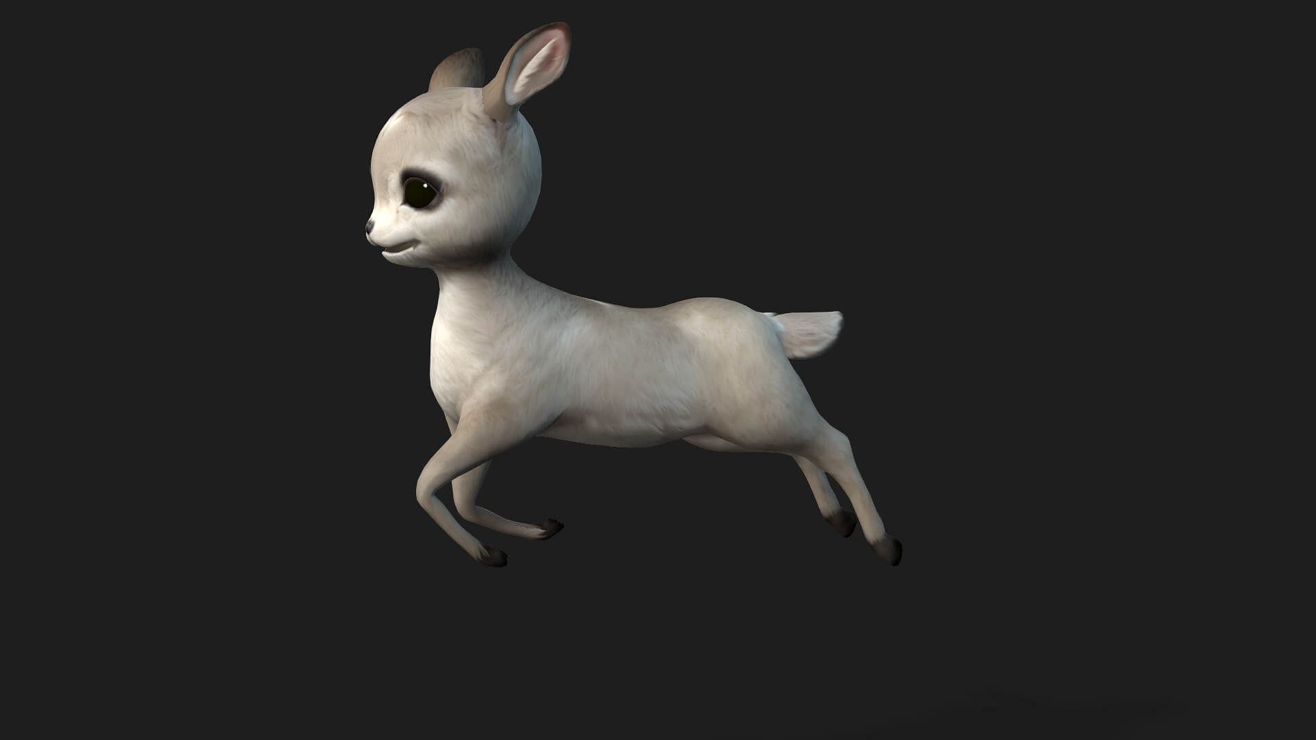 Fawn A1 Animated - Free 3D Model by Animated3d