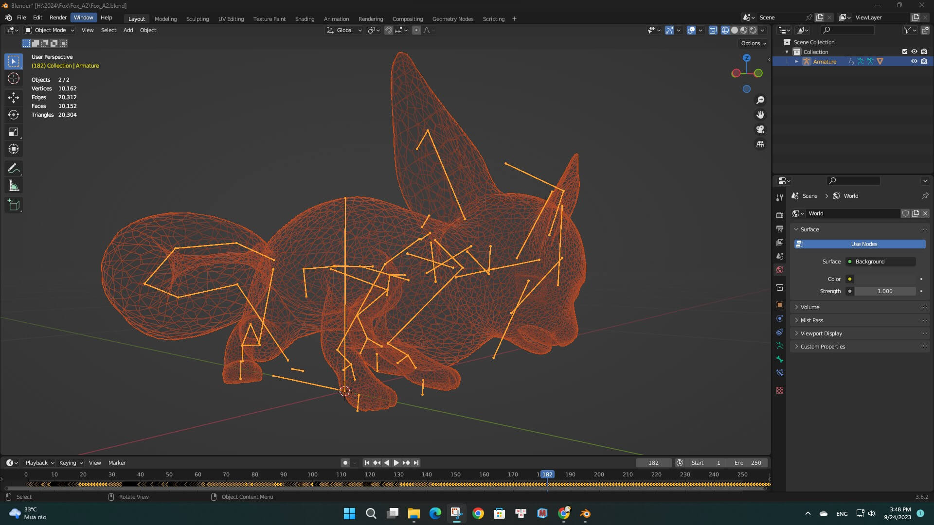 Fox A2 Animated - 3D Model by Animated3d