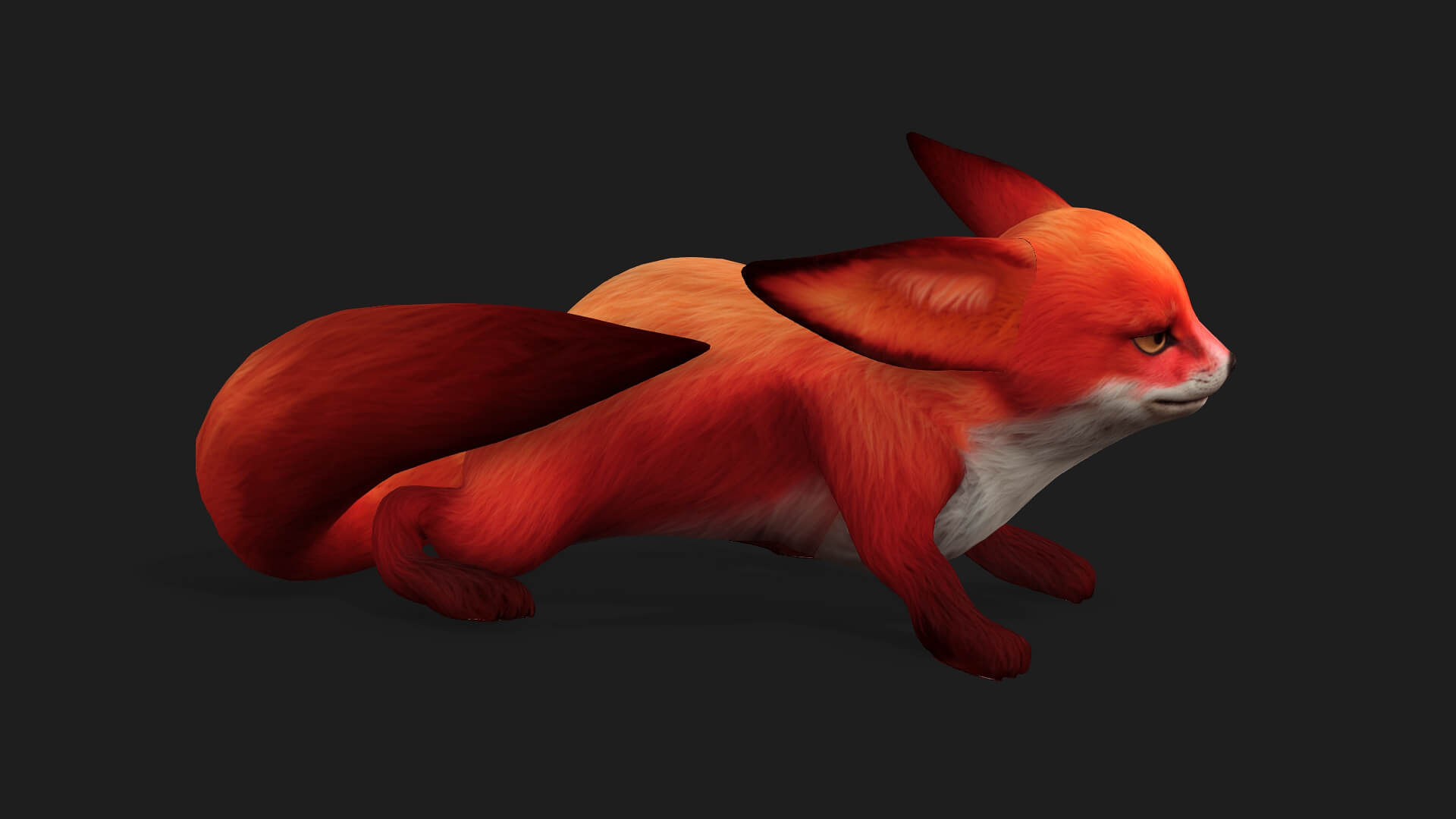 Fox A3 Animated - 3D Model by Animated3d