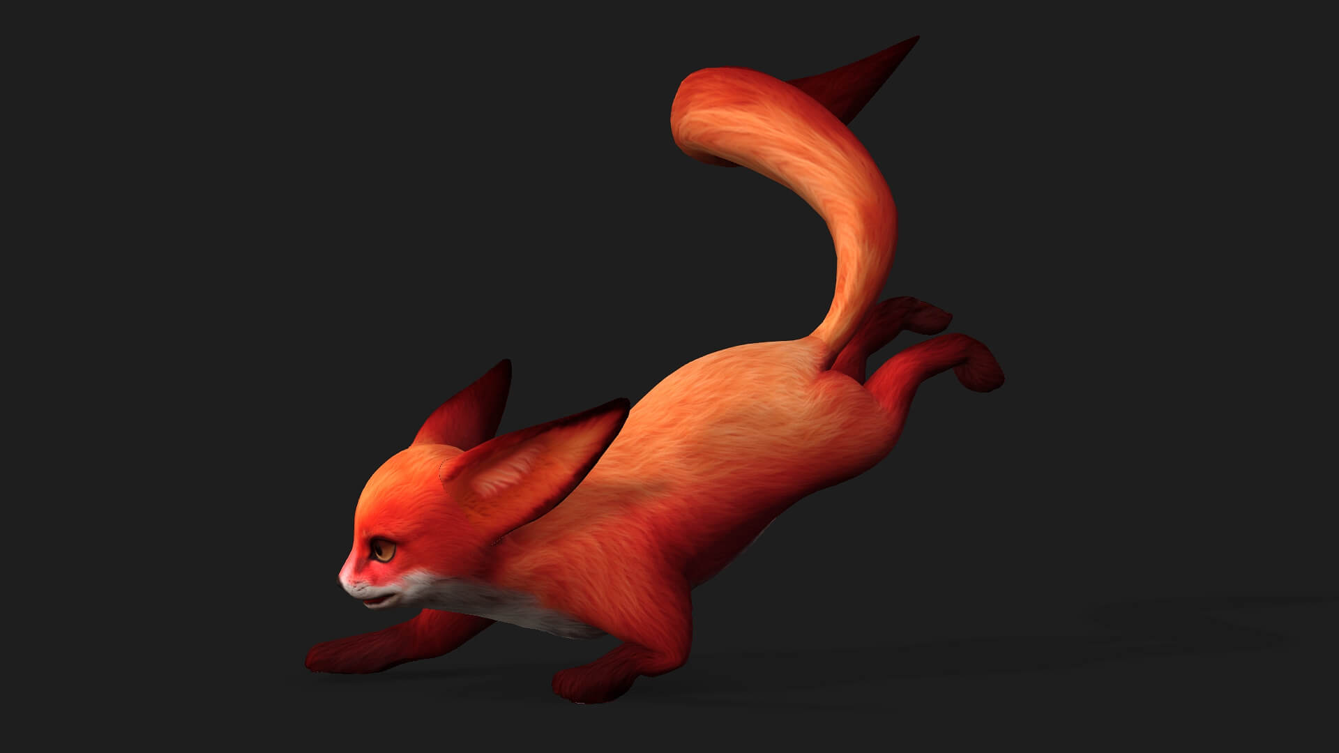 Fox A3 Animated - 3D Model by Animated3d