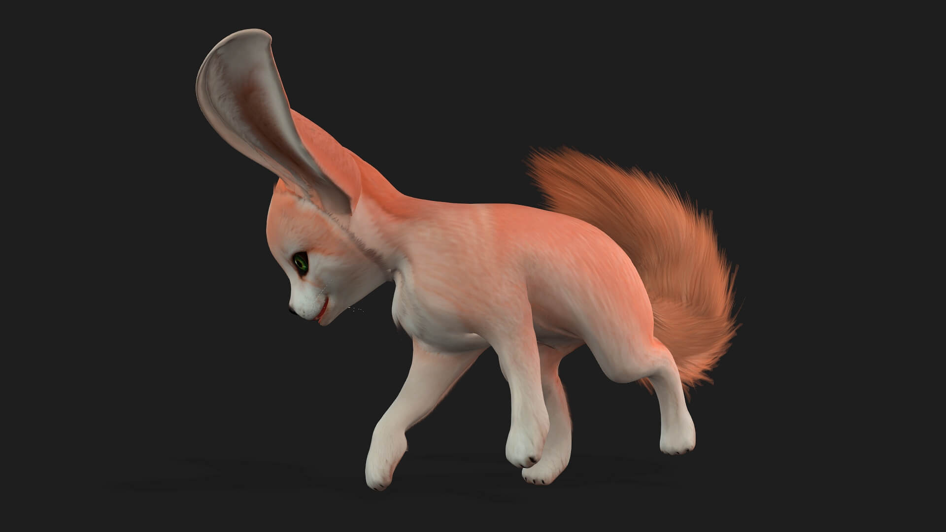 Fox-B2-Animated 3D Model by Animated3d