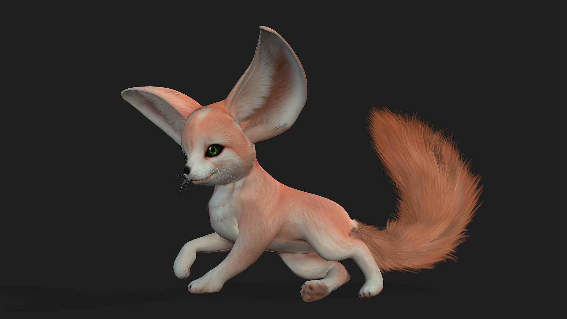 Fox-B2-Animated 3D Model by Animated3d