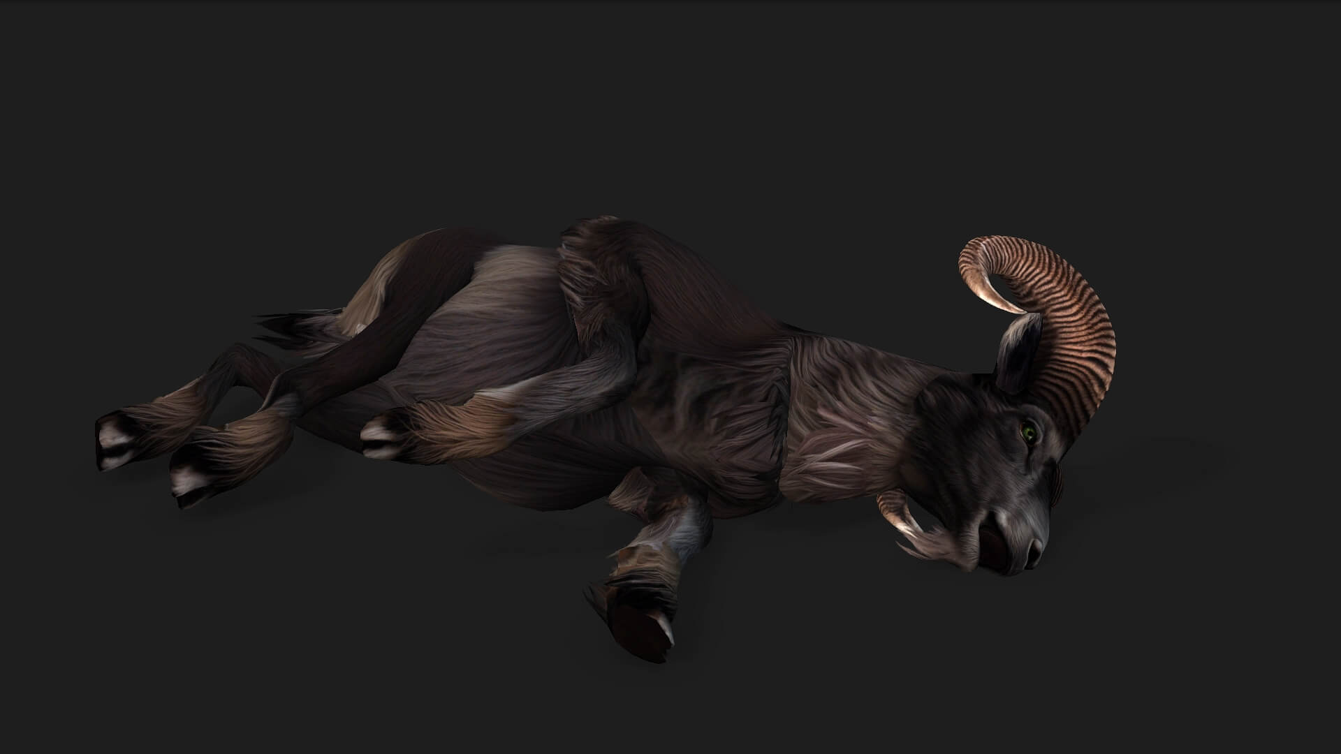 Goat-B2-Animated 3D Model by Animated3d