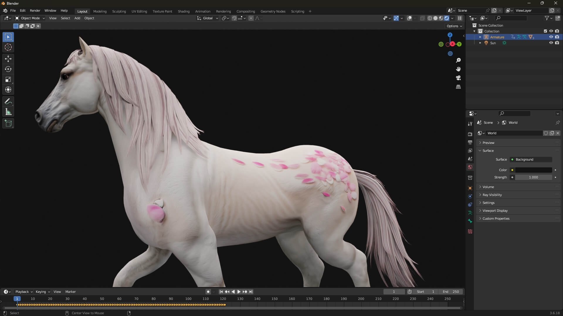 Horse B5 Animated - 3D Animation by Animated3d