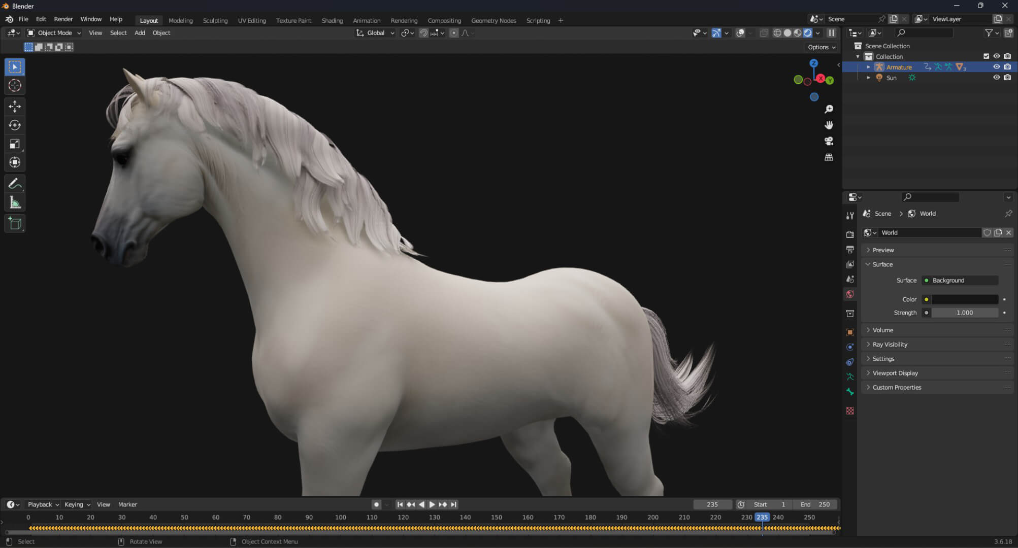 Horse-C3-Animated 3D Animation by Animated3d