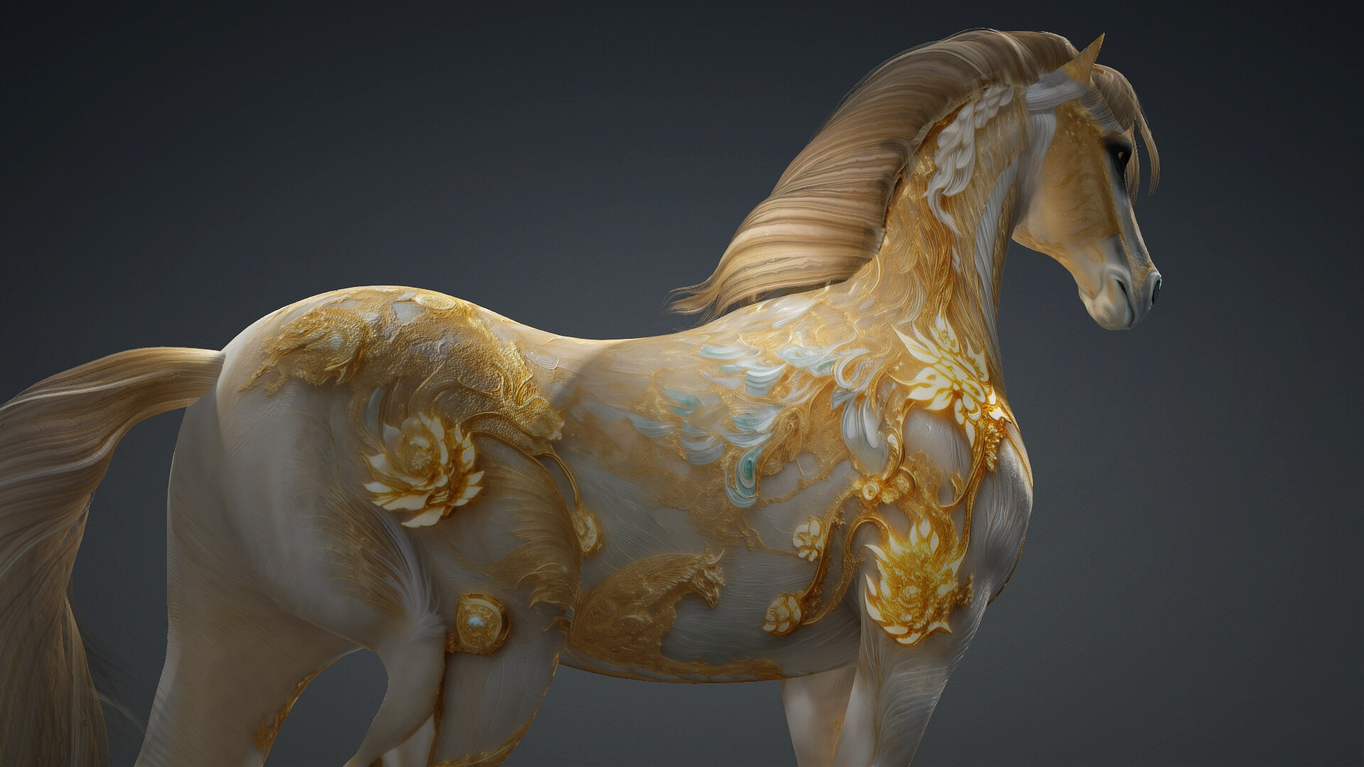 Horse-D3-Animated 3D Animation by Animated3d