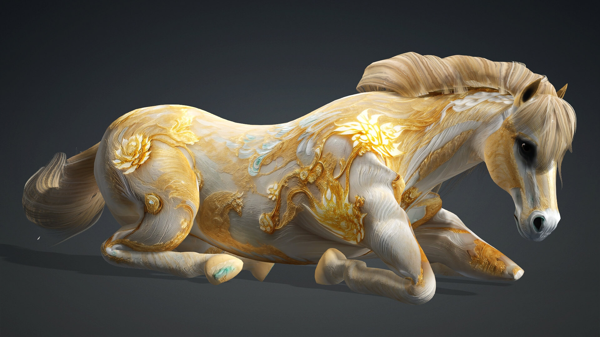 Horse-D3-Animated 3D Animation by Animated3d