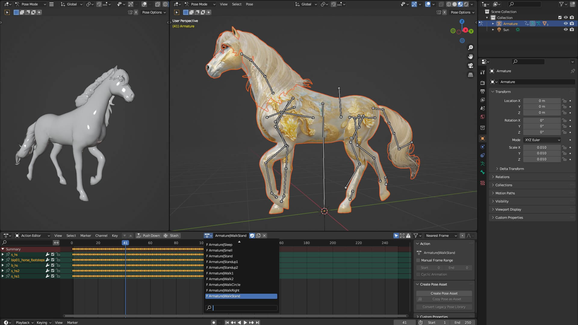 Horse-D3-Animated 3D Animation by Animated3d
