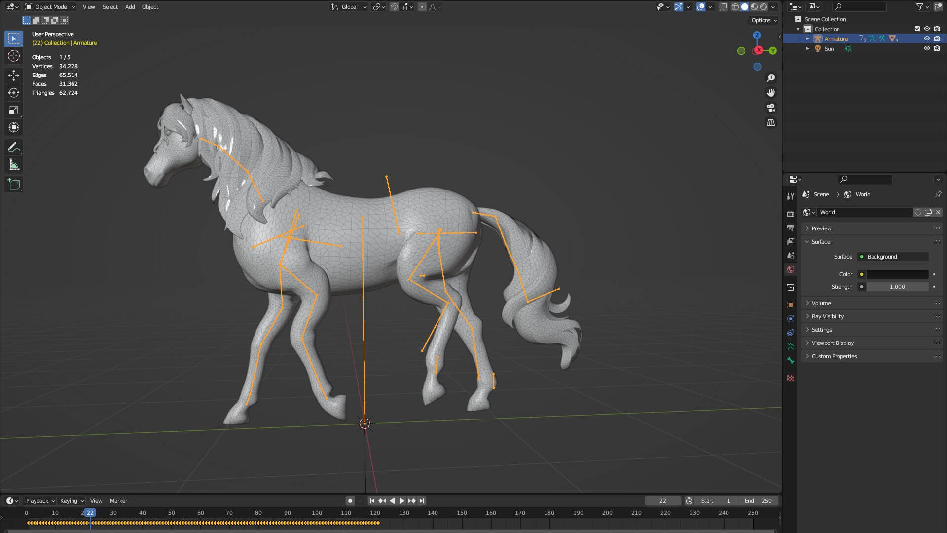 Horse-D5-Animated 3D Animation by Animated3d